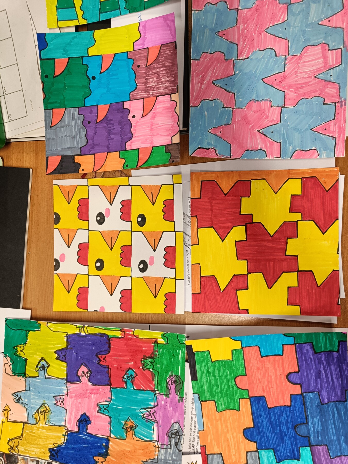 Tessellating patterns - Kentish Town C of E Primary School